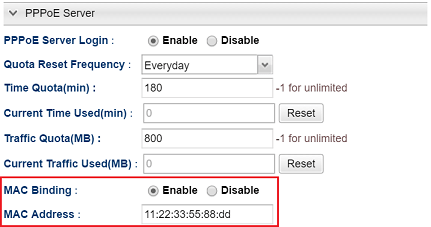 Set up the Router as a PPPoE Server | DrayTek