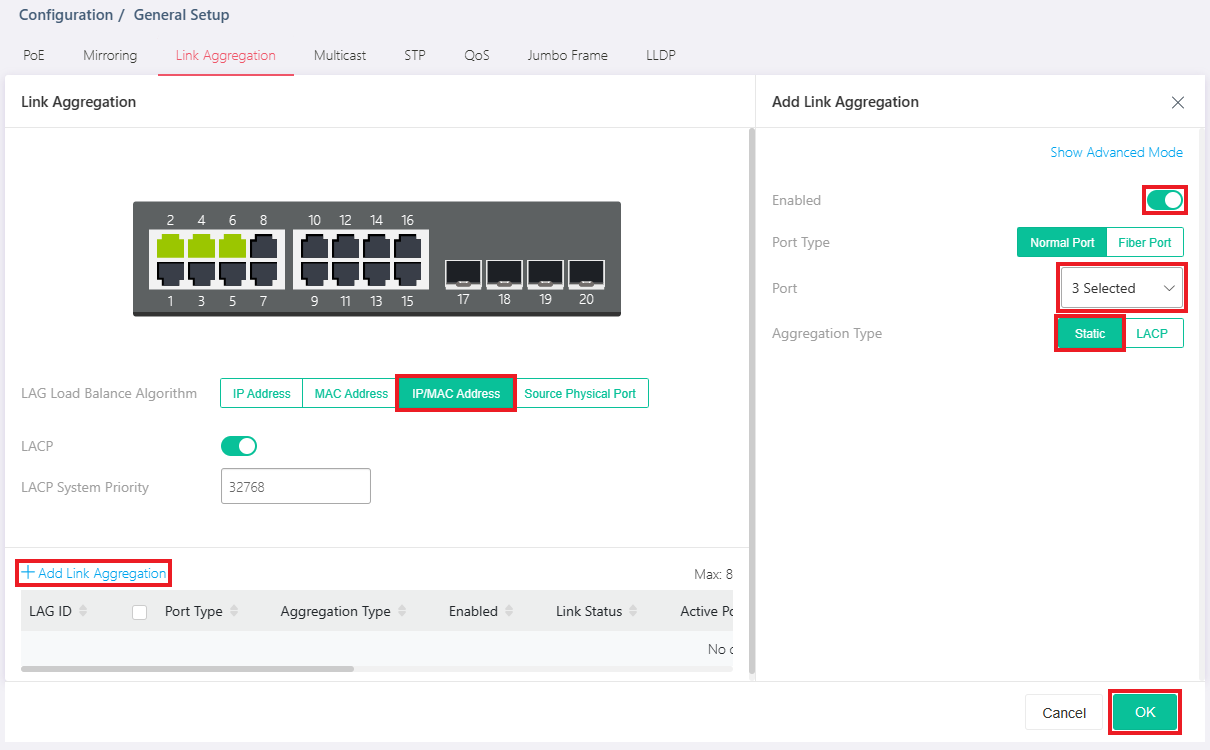 Achieving 2.5G performance on Vigor2962 by using Link Aggregation | DrayTek