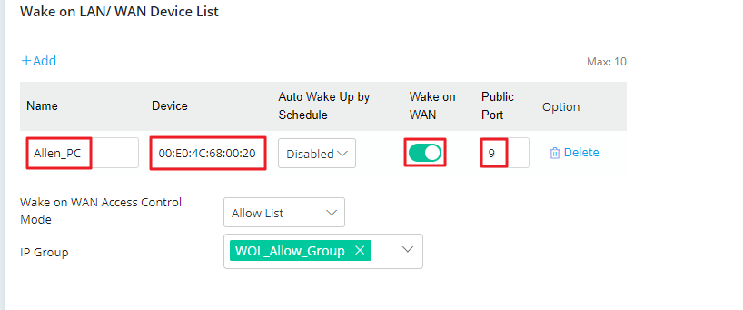 Wake up your PC by using WoL(Wake on LAN) | DrayTek